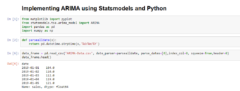Implementing ARIMA using Statsmodels and Python - Fritz ai