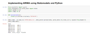 Implementing ARIMA using Statsmodels and Python - Fritz ai