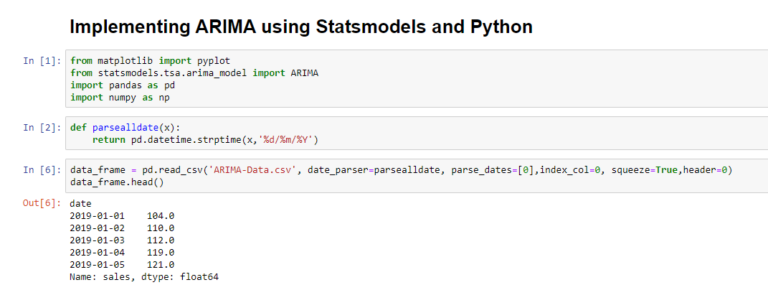 Implementing ARIMA using Statsmodels and Python - Fritz ai