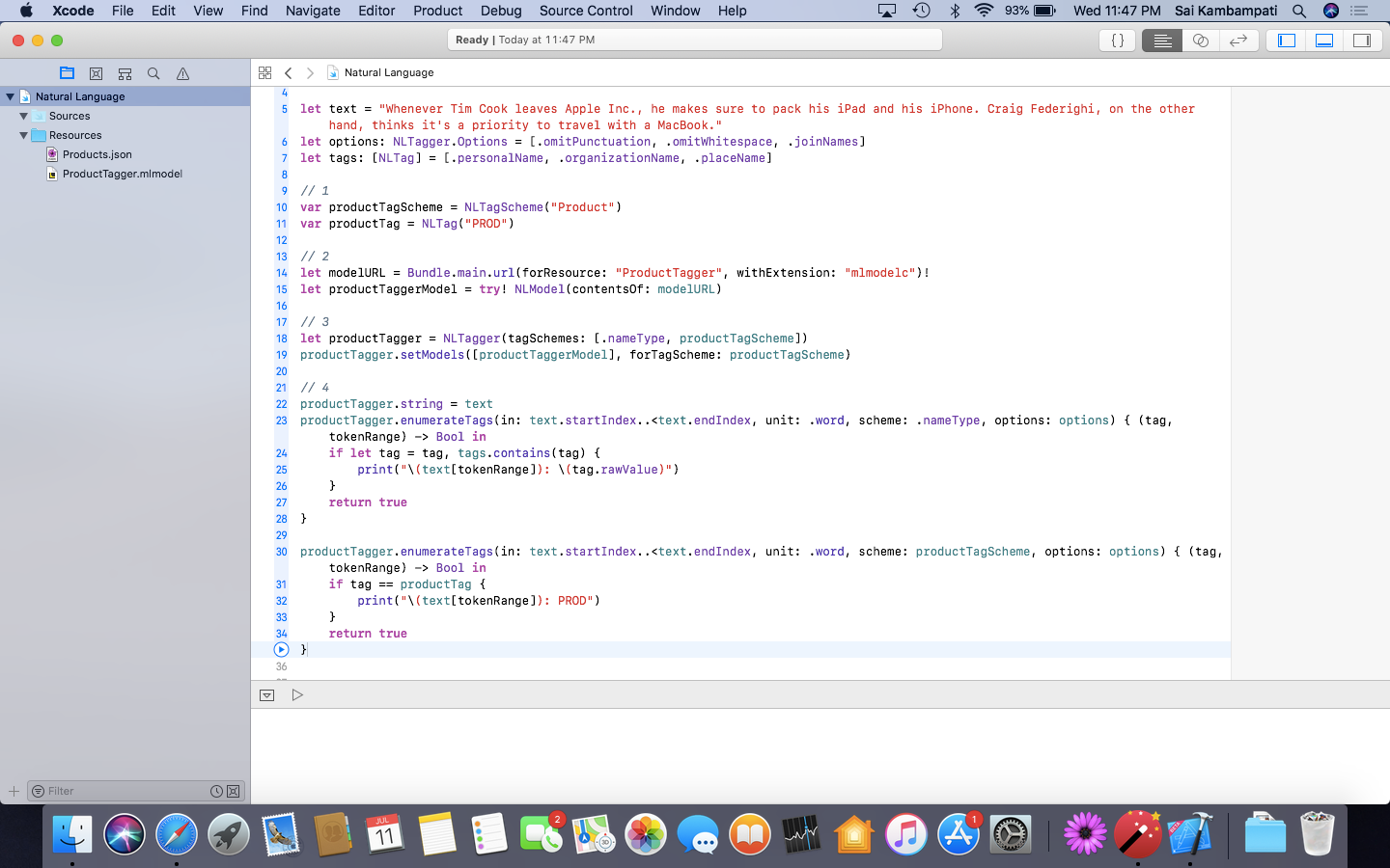Natural Language in iOS 12: Customizing tag schemes and named entity ...
