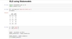 Implementing ordinary least squares (OLS) using Statsmodels in Python ...