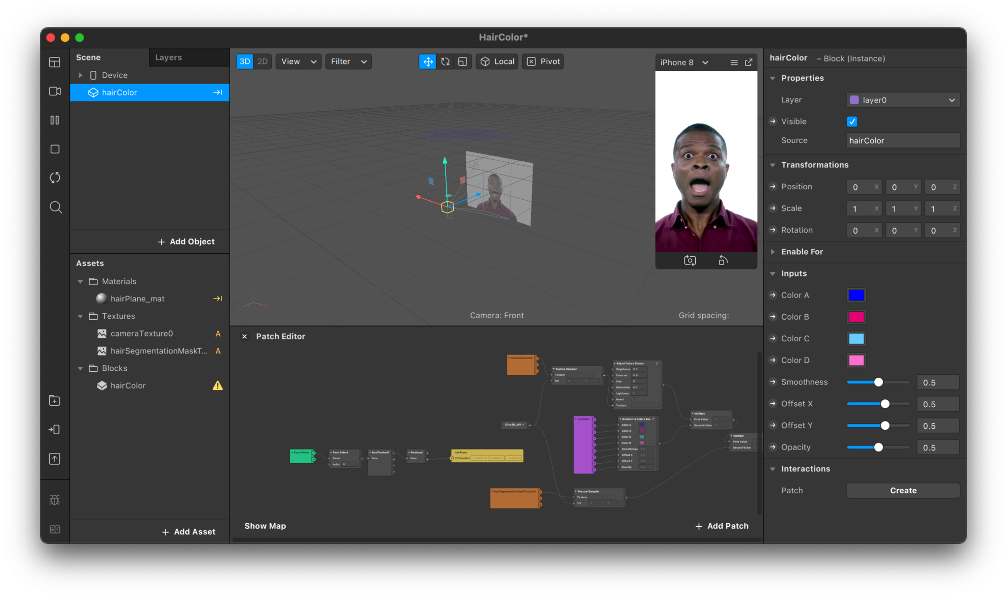 Creating Instagram and Facebook AR Filters with Spark AR Studio (Part 4 ...