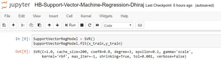 Support Vector Regression in Python Using Scikit-Learn - Fritz ai