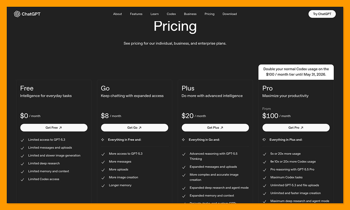 ChatGPT Pricing in 2026: Every Plan, Tier, and Hidden Cost Explained ...